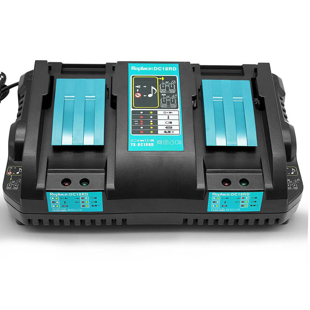For Makita Dual Port Replacement Battery Charger | DC18RD Rapid 18V Li — Eplusbatteries